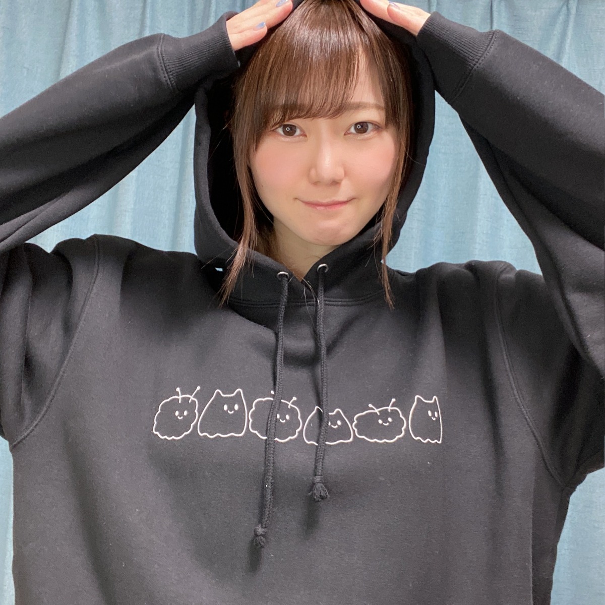 きょむきょむパーカー黒 | ikechan shop
