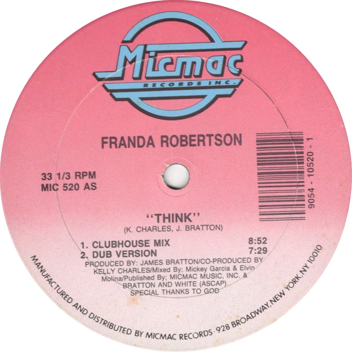Franda Robertson – Think | First Floor Records / Used House vinyl ...