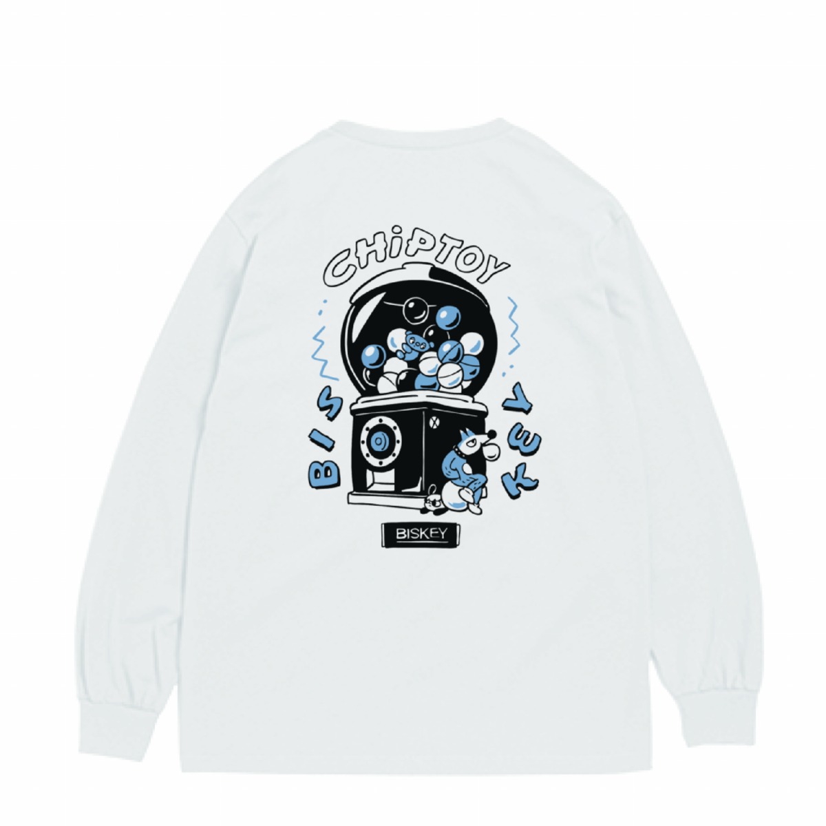 ロンT 【GACHAシリーズ】 （ホワイト） | BISKEY