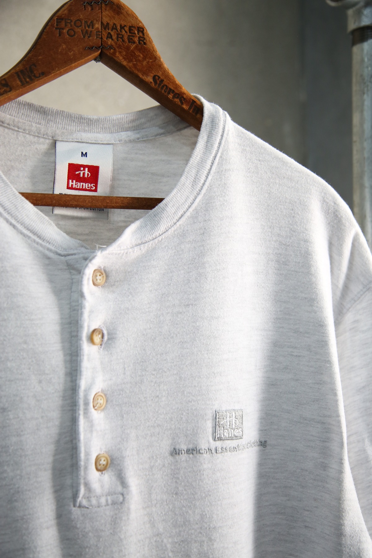【Hanes】Henry Neck T-Shirt | the Holic vintage clothing