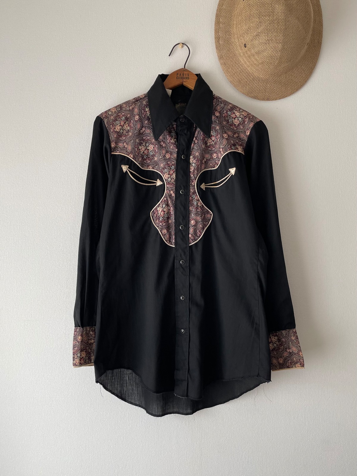 70s usa made l/s western shirt | heath vintage