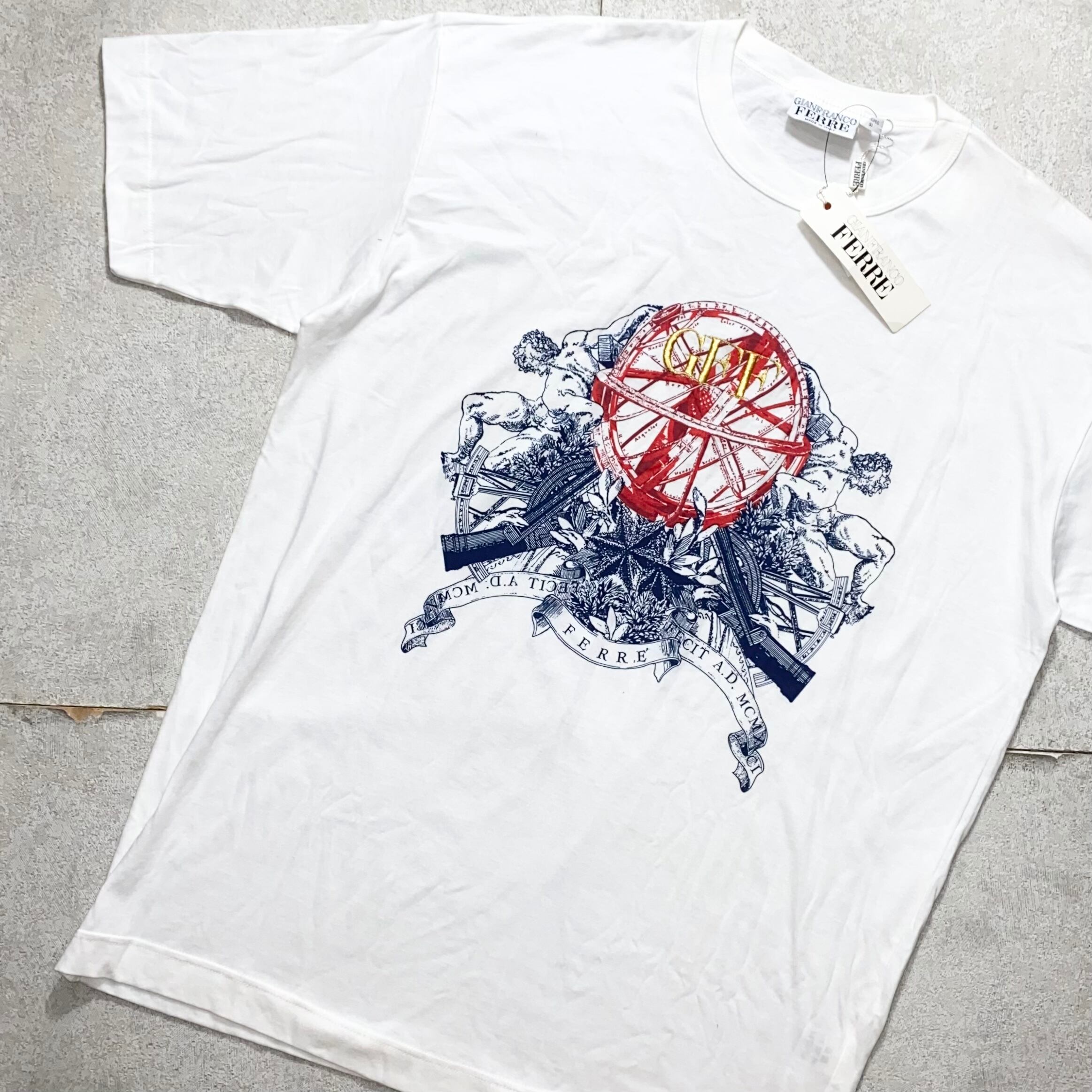 GIANFRANCO FERRE logo & print cut and sewn | NOIR ONLINE