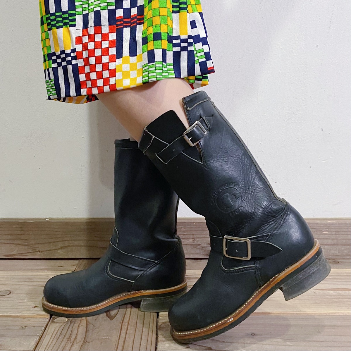 70s Chippewa engineer boots【s7】 | LEMON
