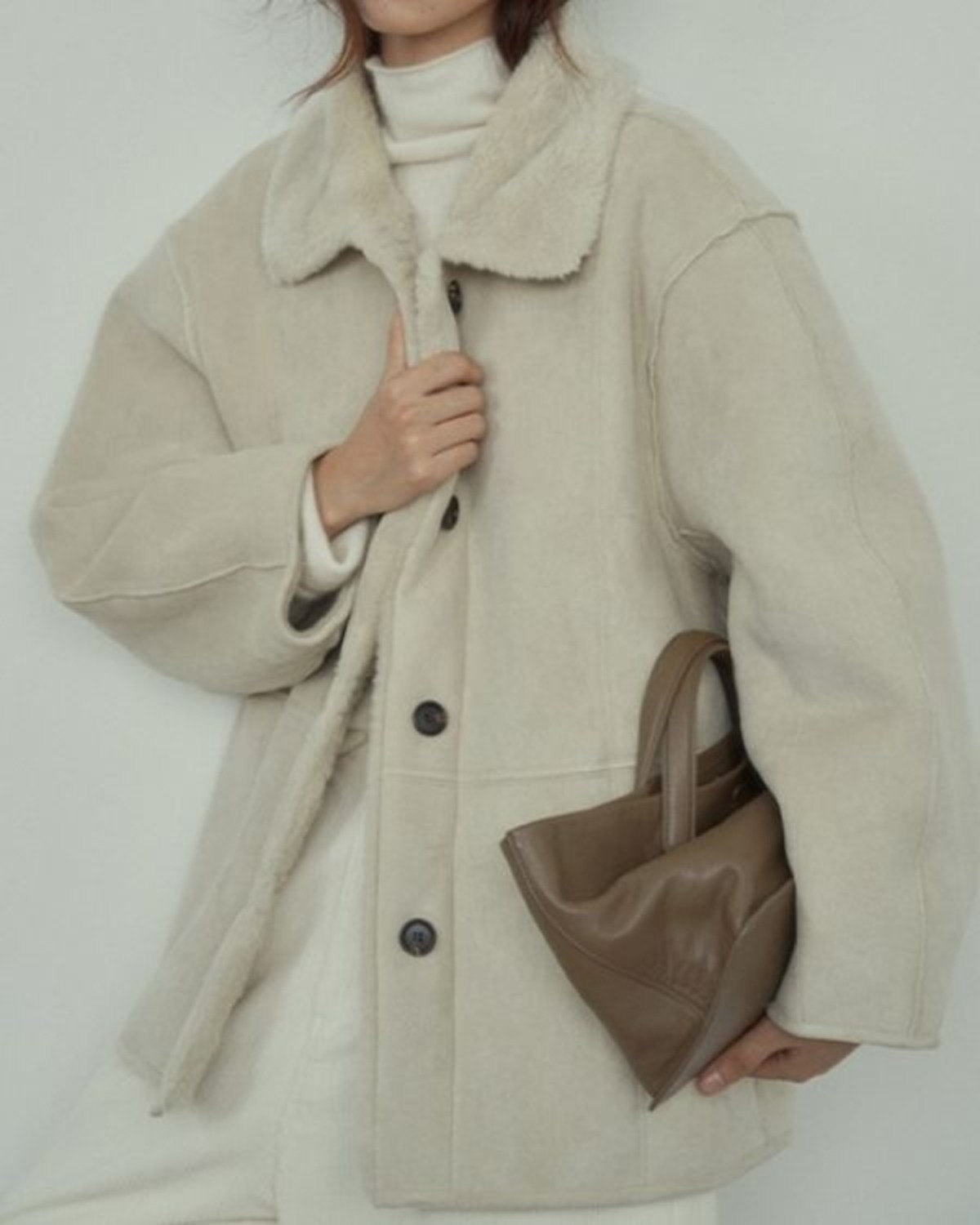 Reversible Eco Mouton Coat | Leonie