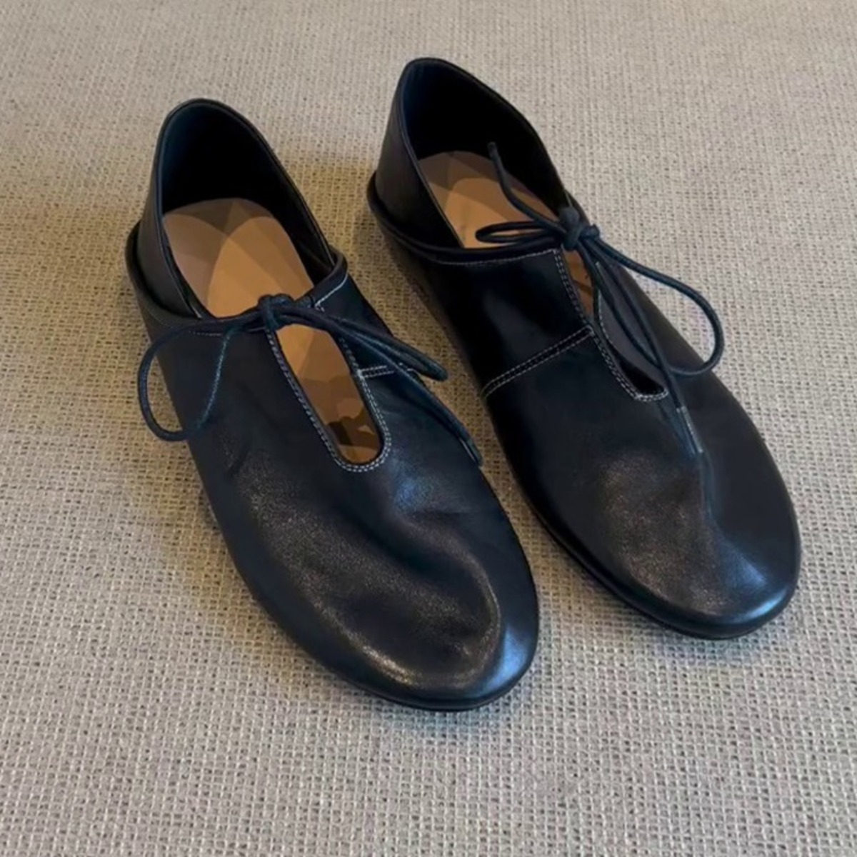 レトロレースアップフラットシューズ SG0160 | Evermod