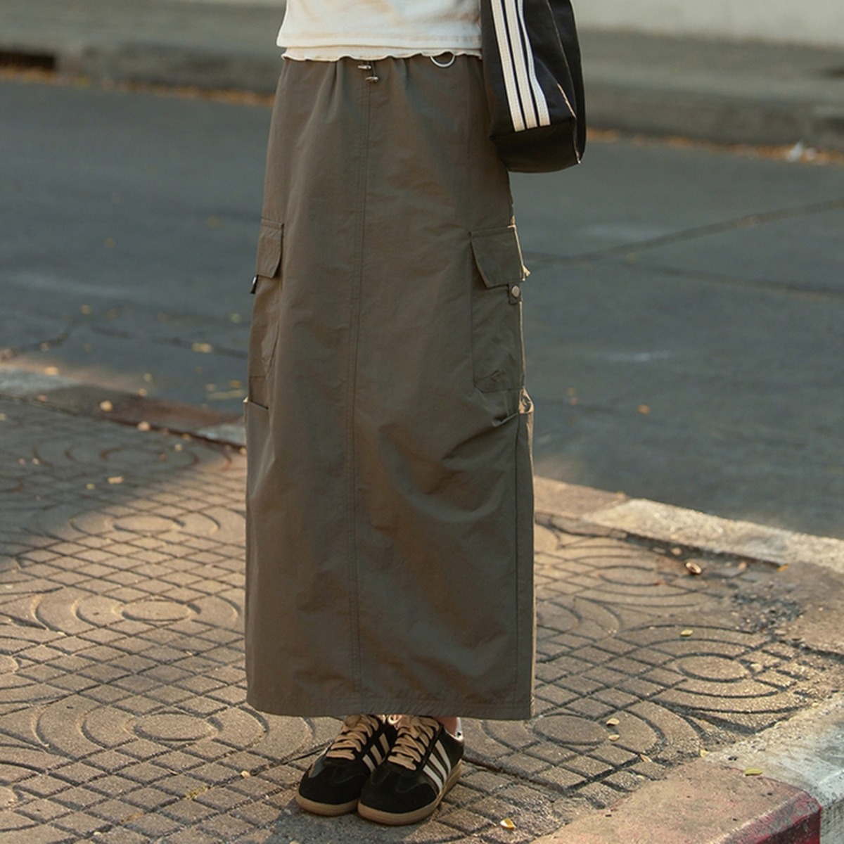 サイドポケットロングストレートスカート MR0067 | Evermod