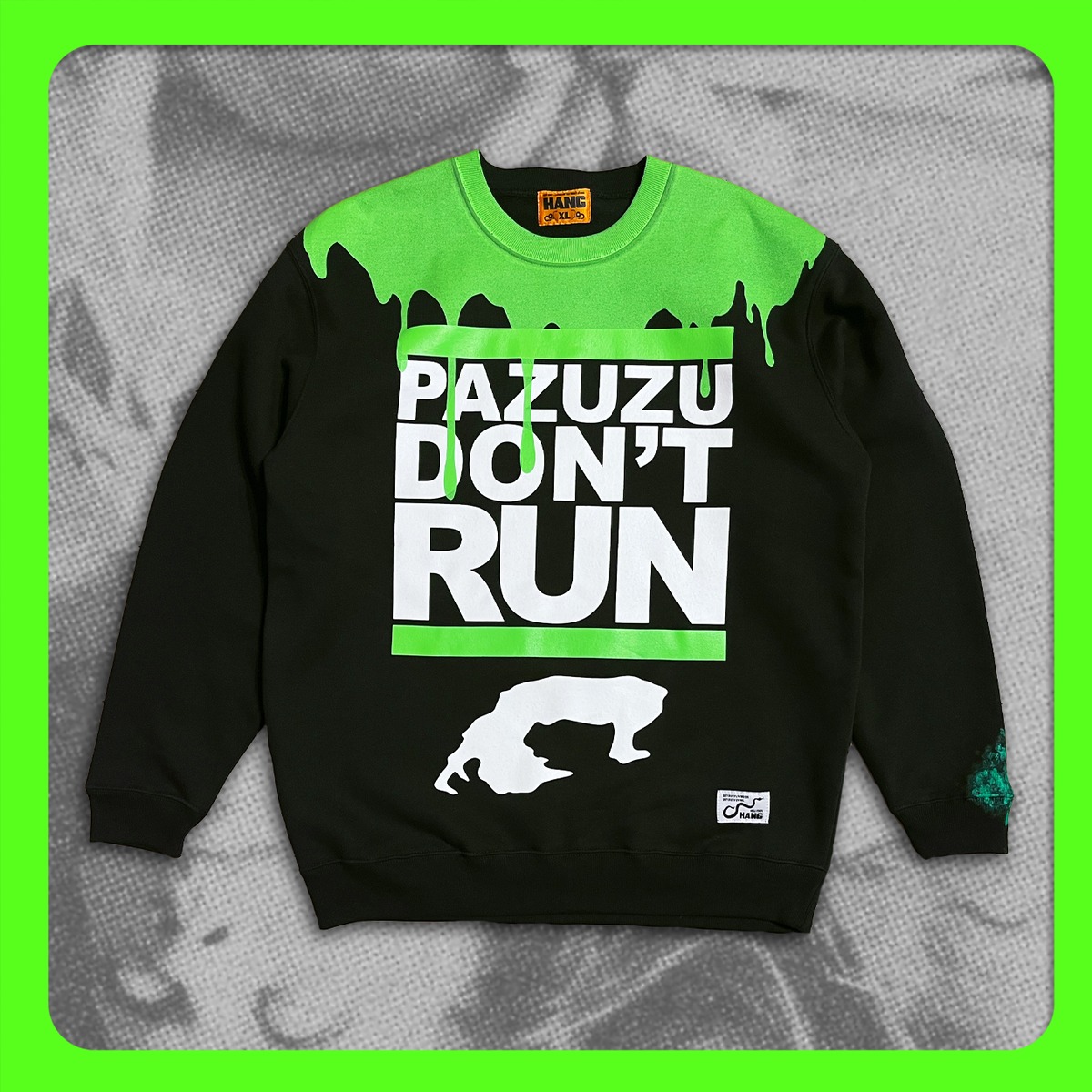 [HANG]PAZUZU DON’T RUN Crewneck Sweat Pullover | SICKSICKSICK