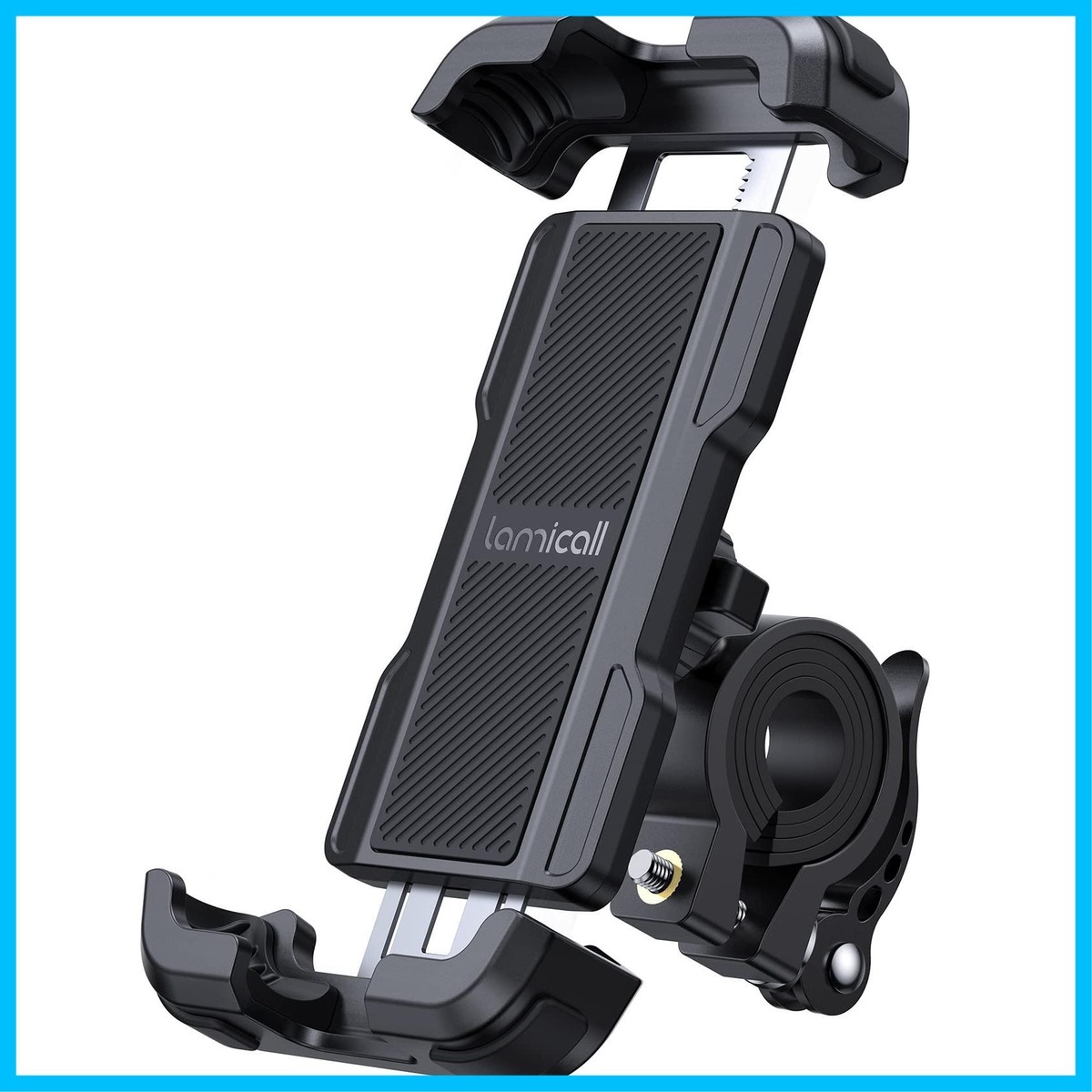 Lamicall 片手操作 自転車 スマホ ホルダー スタンド : 簡単取付 スマホ自転車ホルダー ロードバイク スマホホルダー クロスバイク用 携帯置き 携帯ホルダー 落下防止 360度回転 ...