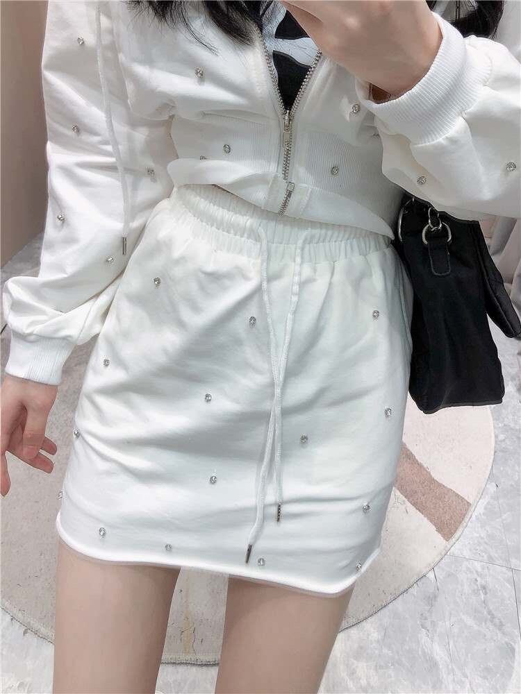 キラキラ ビジュー セットアップ《全2色》 | selectshop Lapipi