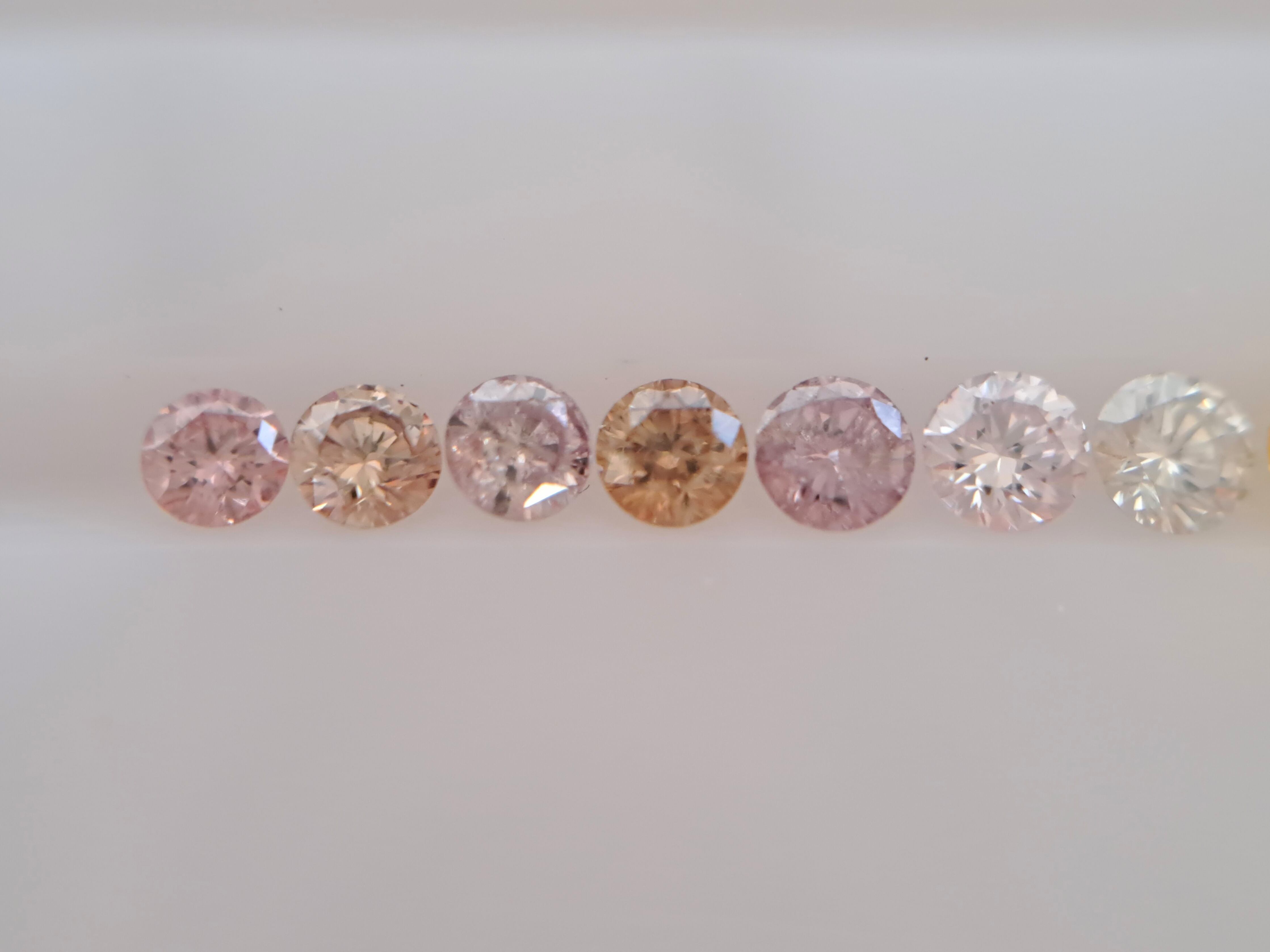 【オーダーメイド一本限定 】虹色マルチカラーD13石計0.486ct（ノーソート天然保証）ハーフエタニティリング彫り留め版 | fancy ...