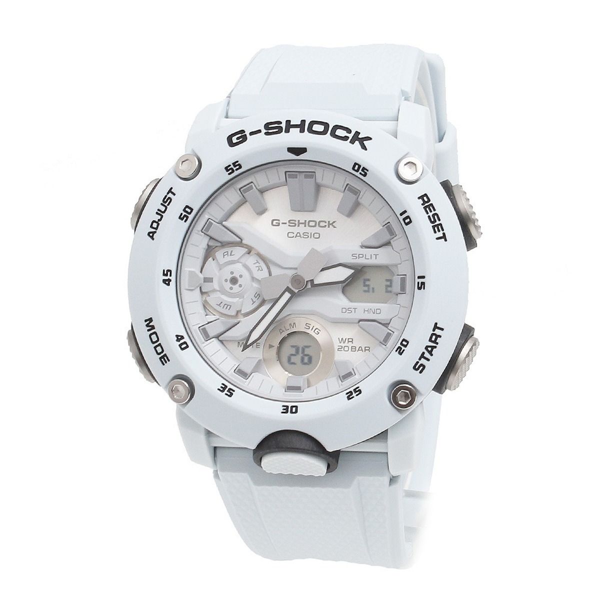 カシオ CASIO 腕時計 GA-2000S-7A メンズ Gショック G-SHOCK クォーツ クロノグラフ ホワイト おしゃれ 誕生日 ...