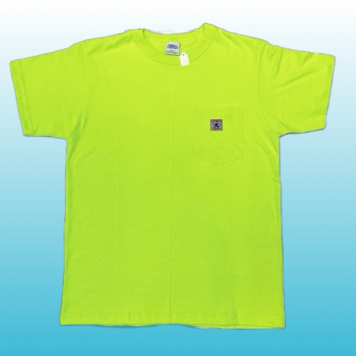 RANDY'S GARMENTS / Logo Pocket Tee -High-Vis Green | NEW NEW YORK CLUB