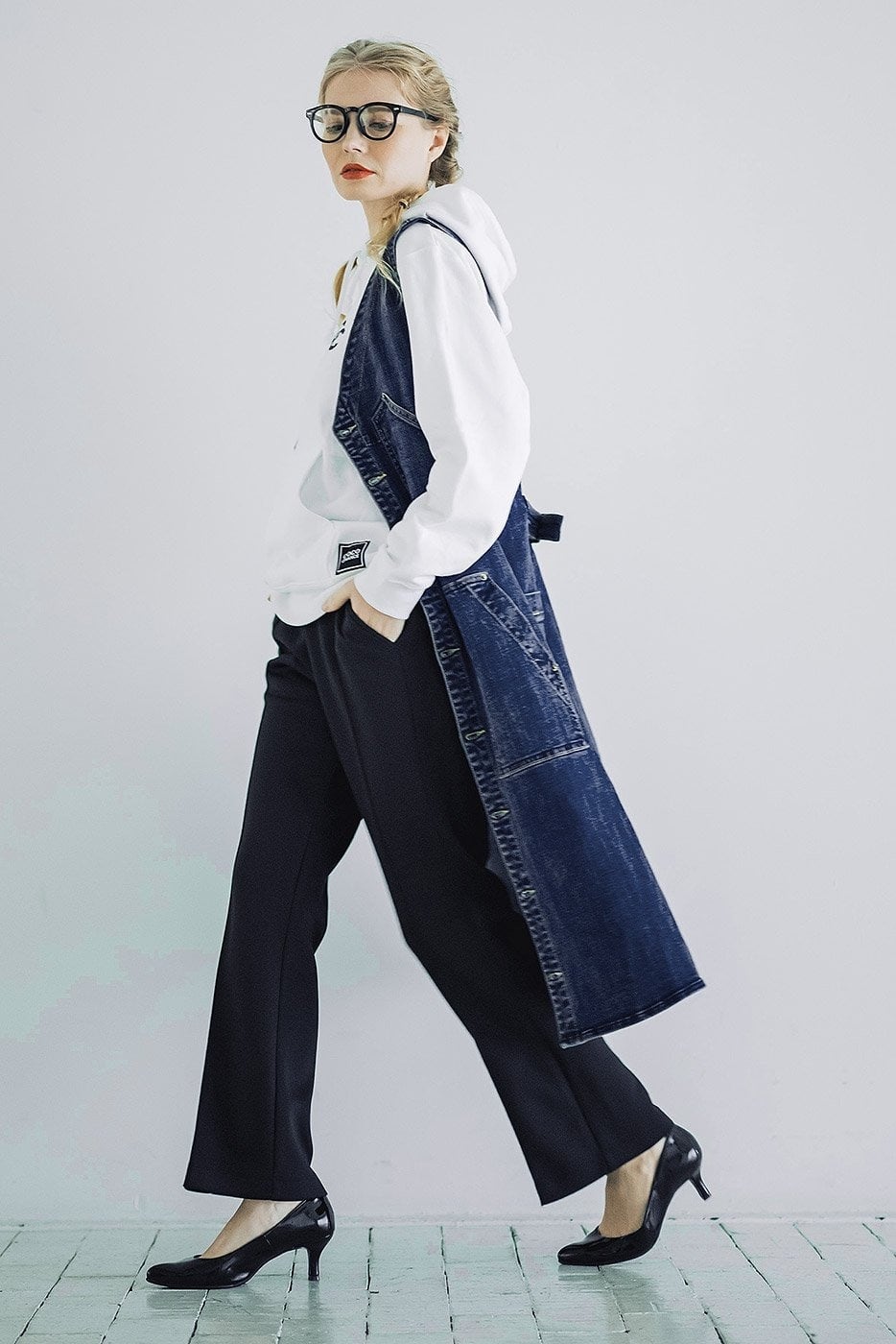 INDIMARK インディマーク デニム ジレワンピース WJ096 | TIFOSE