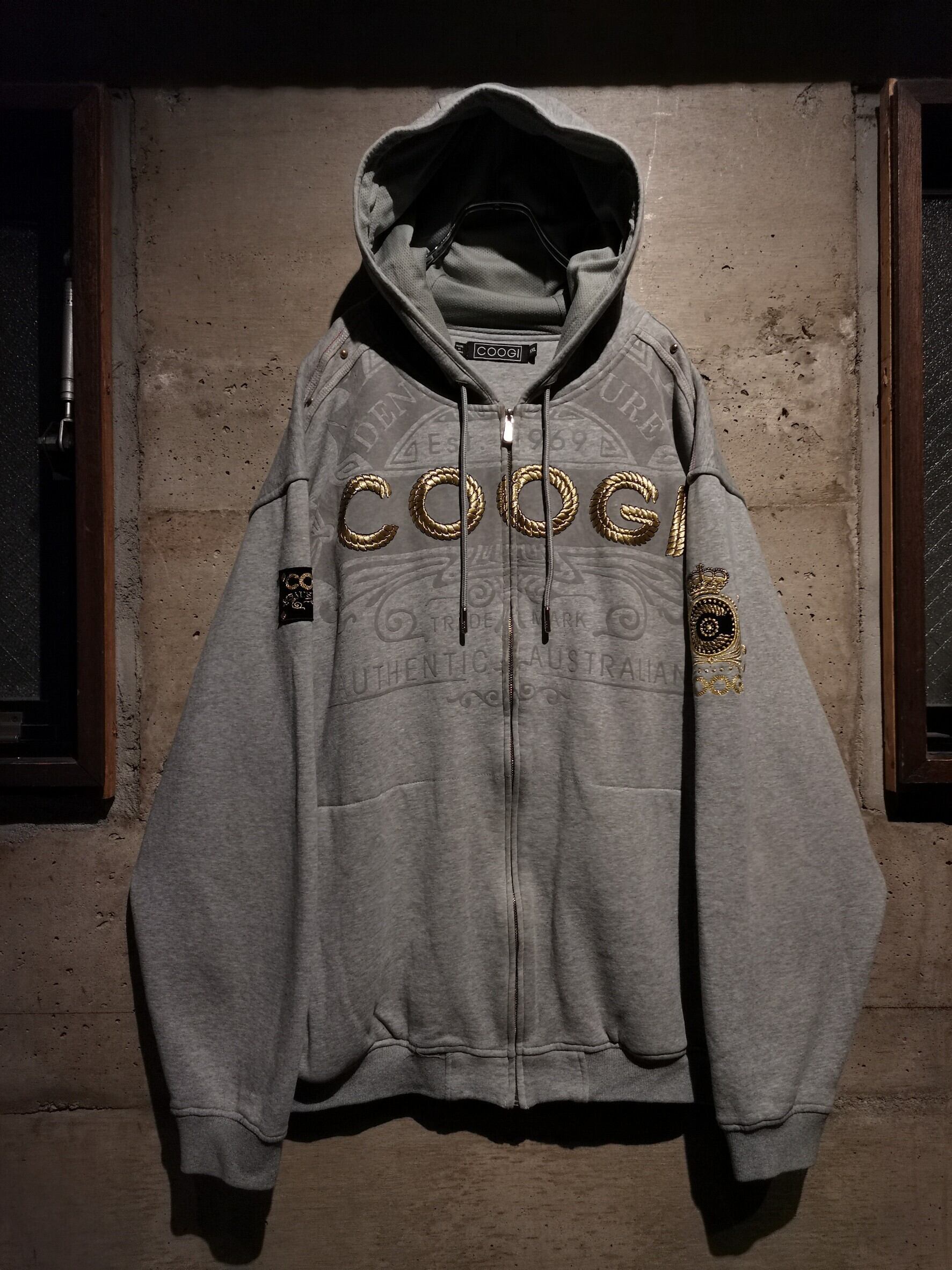 【Caka】“COOGI” Logo Embroidery Design Vintage Oversized Zip Up Parka ...