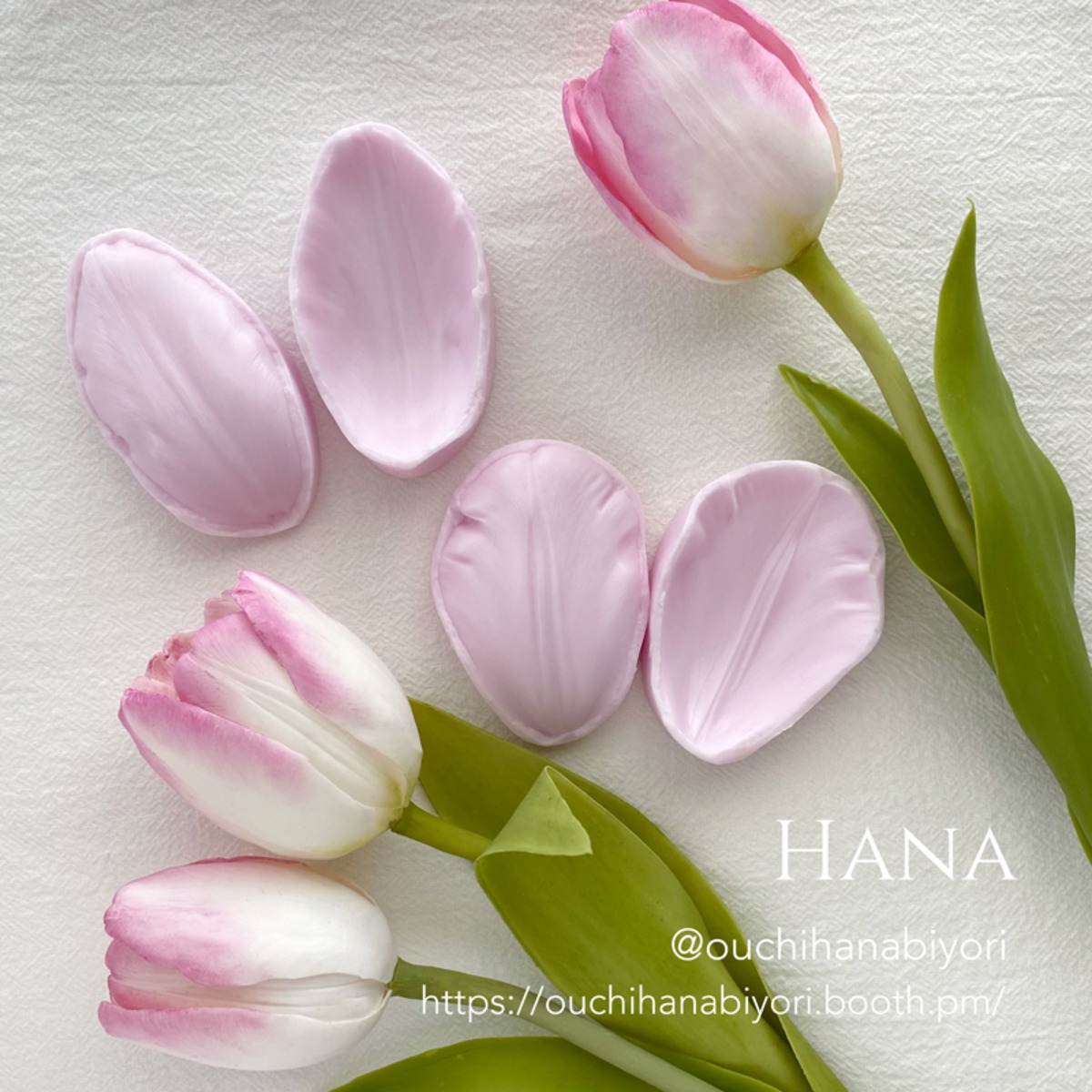 Tulip Petal Veiner M-sizeチューリップのシリコンモールド M、ベイナー クレイフラワー 樹脂粘土の花 | おうち花日和 ...