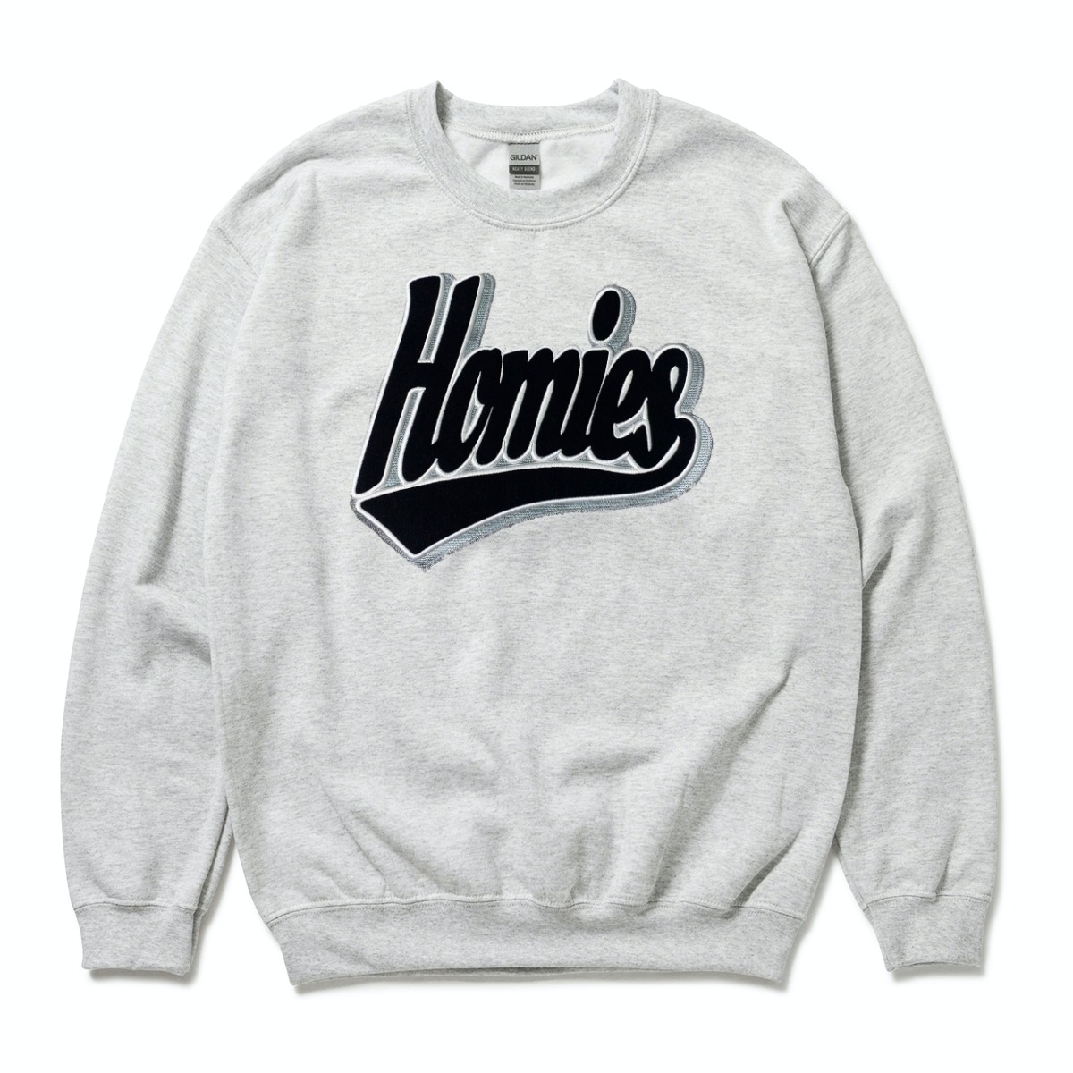 HOMIES EMBROIDERY GLAY×BLACK/HOMIES EMB GY BK | homiesunity_official store