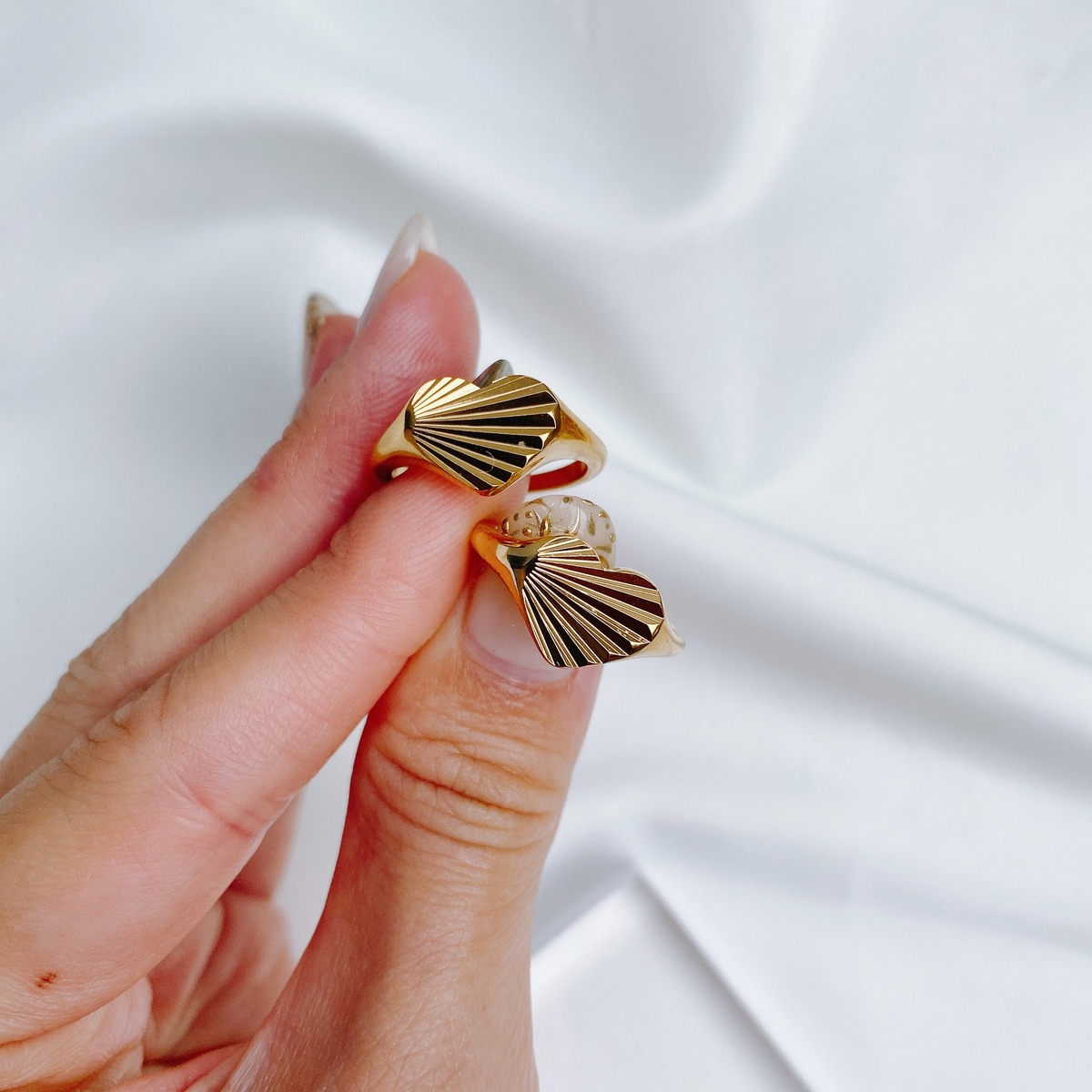 stainless heart ring | AKINAWAN