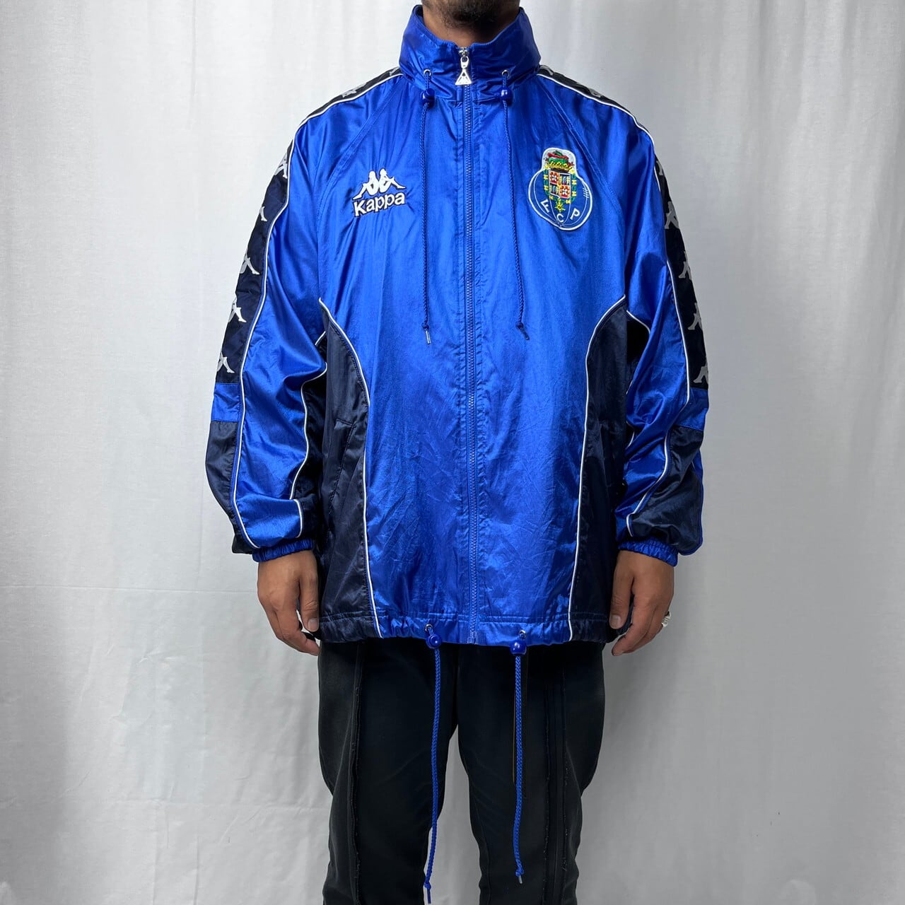 90〜00年代 KAPPA カッパ FC PORTO FCポルト ナイロントラックジャケット メンズXL相当 古着 90s 00s ビンテージ ...