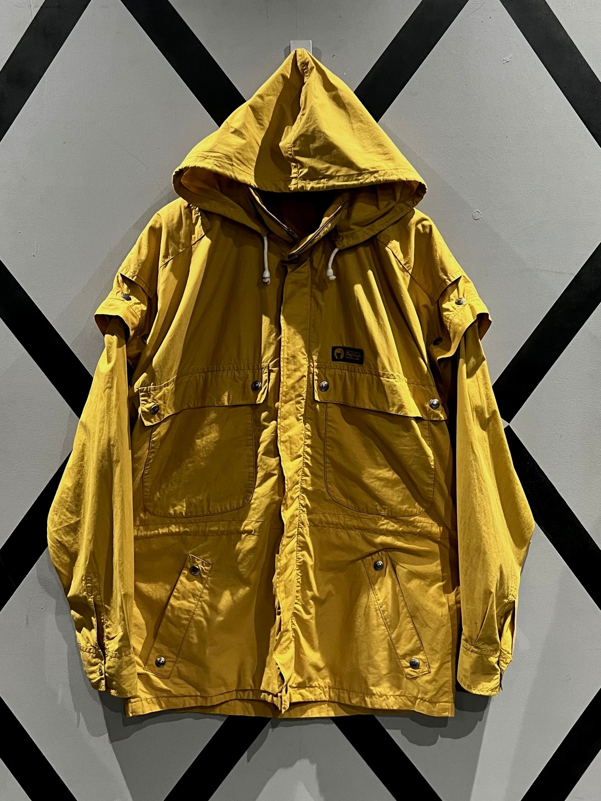 【X VINTAGE】Multi Gimmick Design Vintage Loose Mustard Color Jacket ...