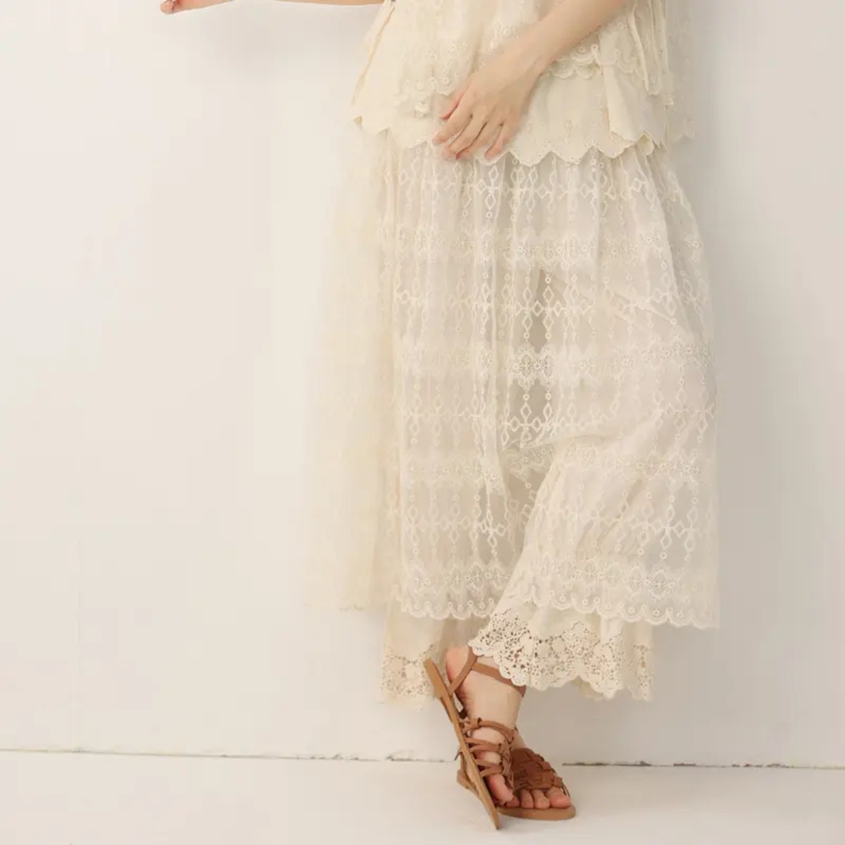 レース レイヤード ぺチパンツ M 2col 250210 | Raglana