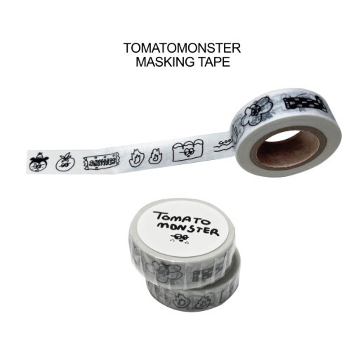 [TOMATO MONSTER] MASKING TAPE.1 | 韓国文房具 it-tta