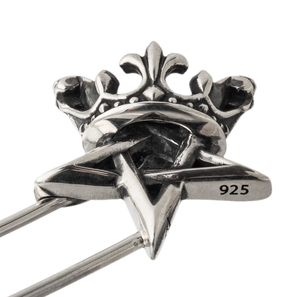 王冠五芒星セーフティピン AKEX0001 Crown pentagram safety pin
