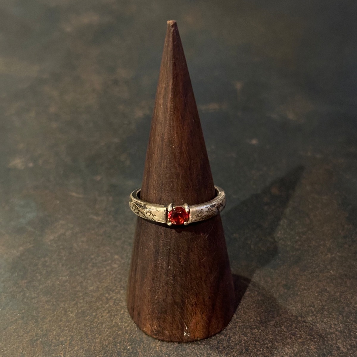 SILVER925 RED STONE DESIGN RING/シルバー/リング | maryland_accessories