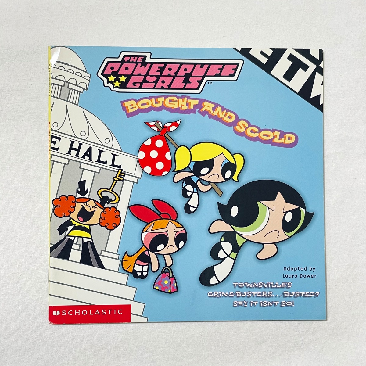 THE POWERPUFF GIRLS "BOUGHT AND SCOLD" パワーパフガールズ 中古洋書絵本 2001年 カートゥーン ...