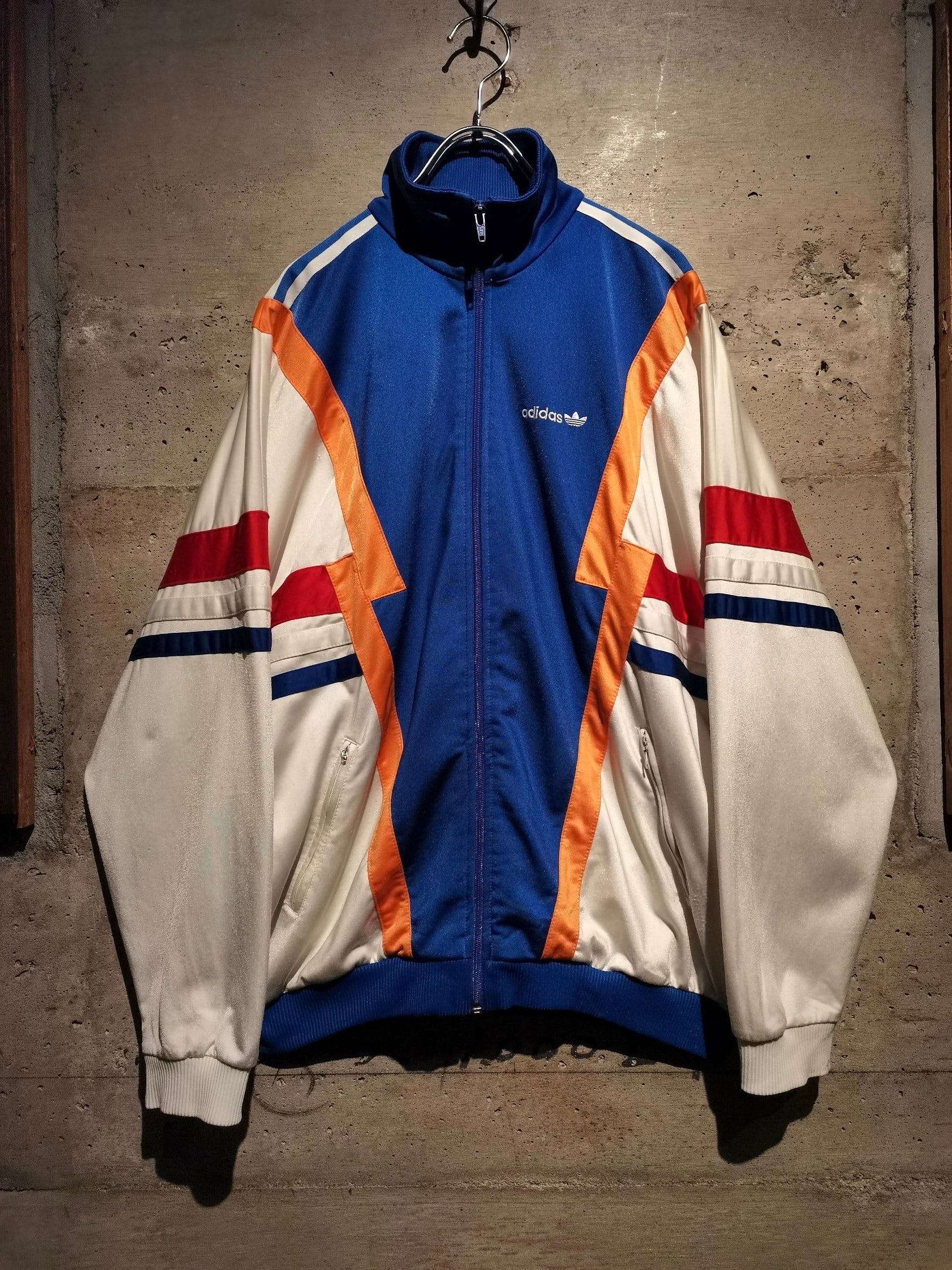 【Caka】"adidas" 80's Switching Design Vintage Loose Track Jacket | Caka(カカ）下北沢古着屋、セレクトショップ