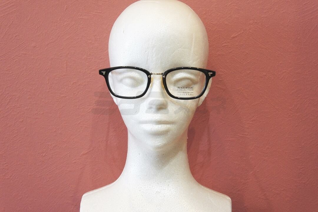 BJ CLASSIC メガネ SHINBARI SH-C579 C-1-1T スクエア ウエリントン セルロイド クラシカル ヴィンテージ 芯張り BJクラシック シンバリ 鯖江 日本製 正規 ...