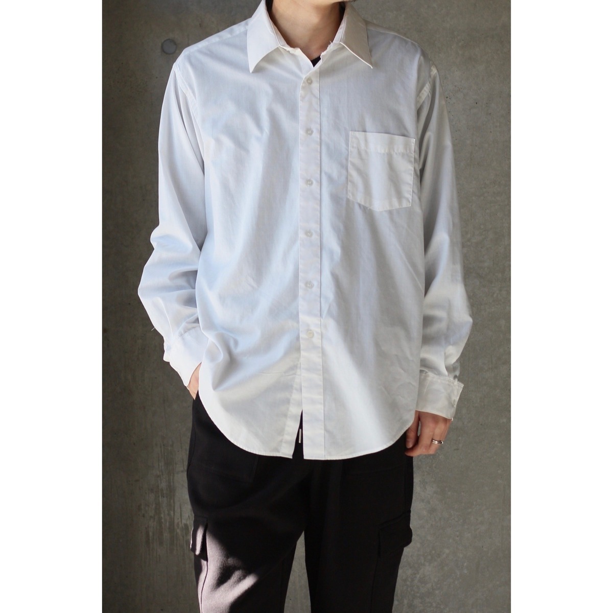 【COUOTSU】1990s "GIVENCHY MONSTER" white color dress shirt -1741- | cv