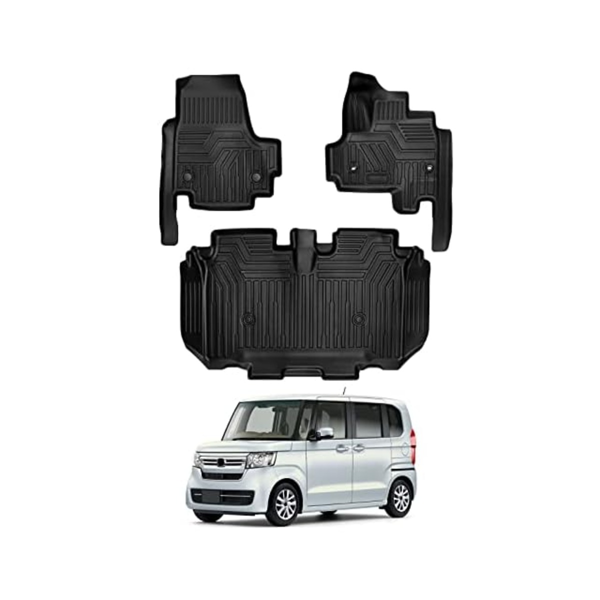 ホンダ 新型 N-BOX JF3 JF4型 フロアマット車種専用 HONDA Nbox 3D立体カーマット 防水マット 5D 立体 フロア ...