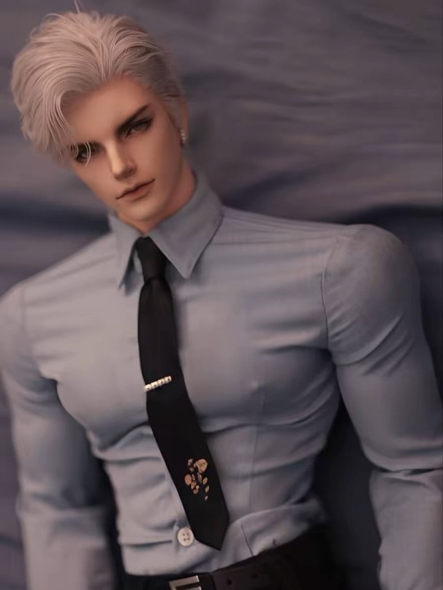 ヘッドサイズ24.5cmまで！小霸总 手改毛假发bjd三分叔HID セットウィッグ BJD ID75 1/3 MDD KUMAKO かつら ...