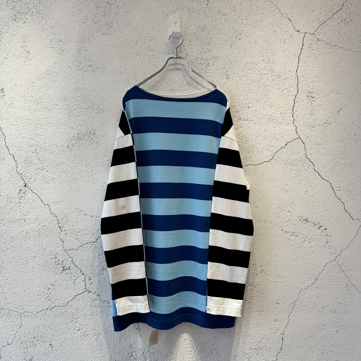 TSTS / G.F.G.S. DOUBLE SIDED STRIPED SHIRT 2 / SAXE , BLUE , BLACK AND ...