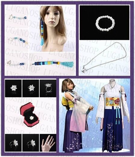 K2315 ファイナルファンタジーX FF10 ユウナ 戦闘服 15点超豪華セット