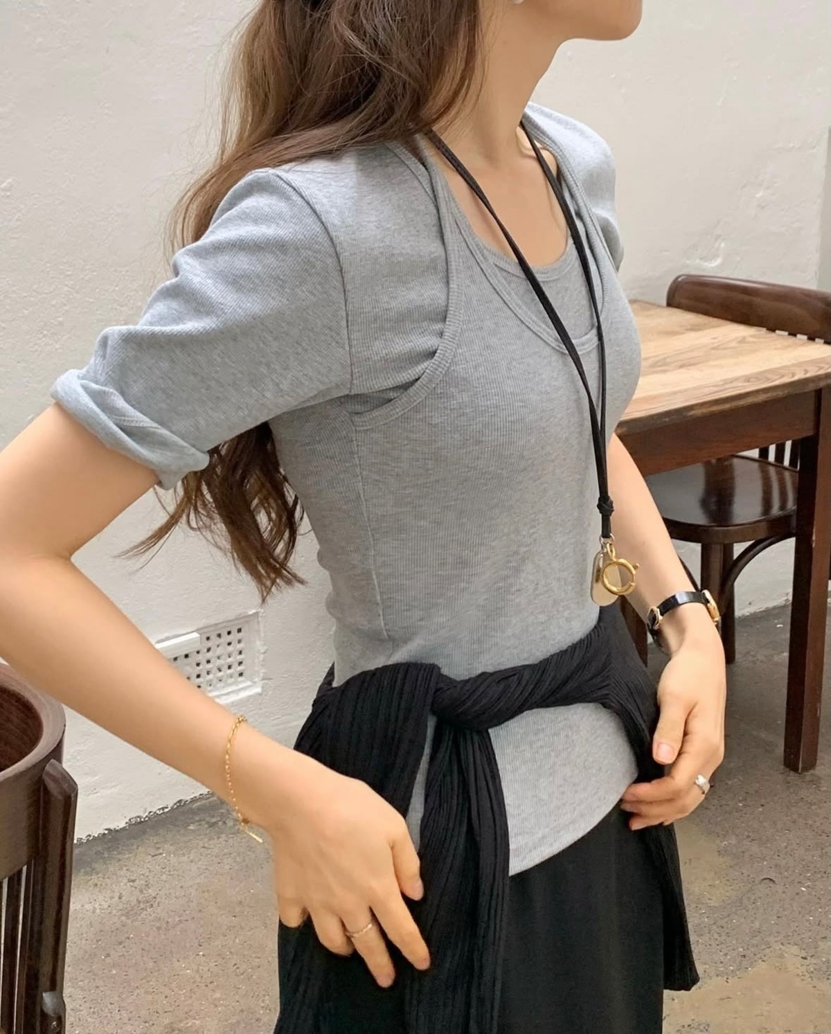 [OUNCE] isabel layered tee (即納) | Bellmi