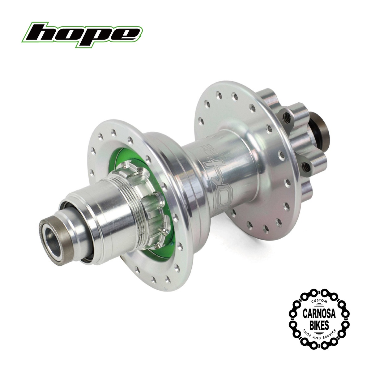 【HOPE】DH Pro4 Rear Hub [DH プロフォー リアハブ] Silver 12×135mm | 【CARNOSA BIKES ...