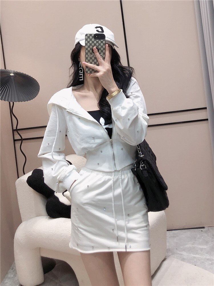 キラキラ ビジュー セットアップ《全2色》 | selectshop Lapipi