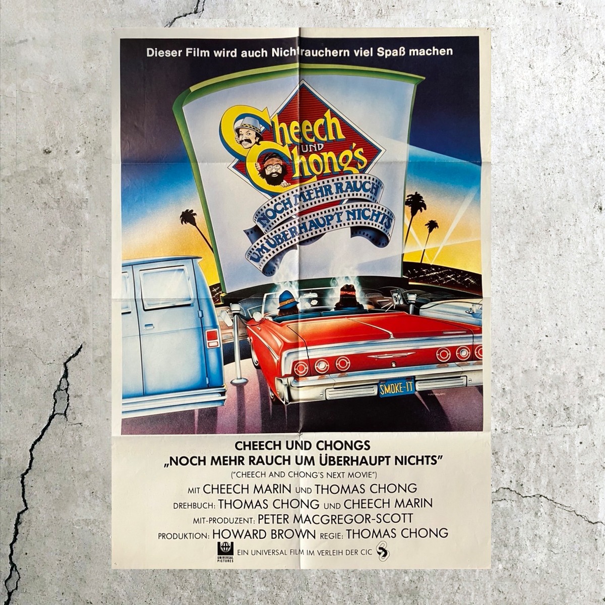 1980/「 Cheech and Chong's Next Movie」ドイツ版映画ポスター A1 Size | woodmarquee
