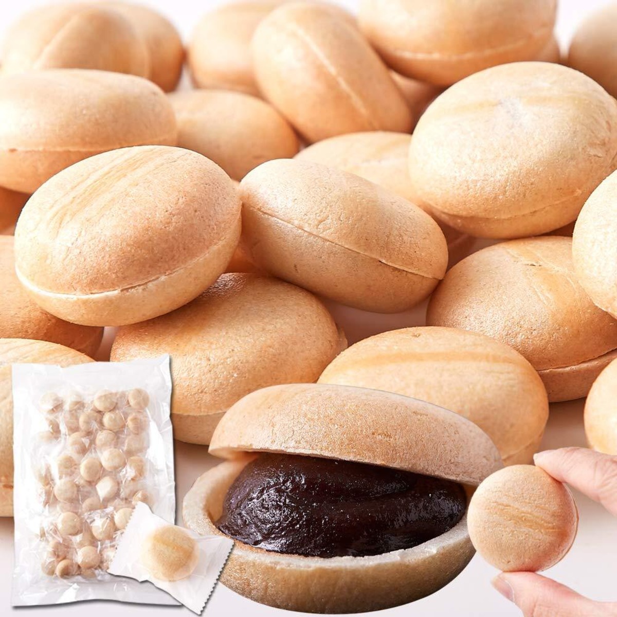 天然生活 ひとくち最中 (600g) 200g×3袋 おやつ もなか モナカ 餡子 あんこ 和菓子 一口 お菓子 | loop0707