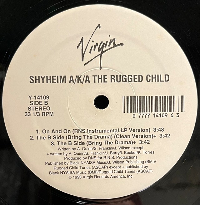 Shyheim A/K/A The Rugged Child – On And On (12") | oleo Records
