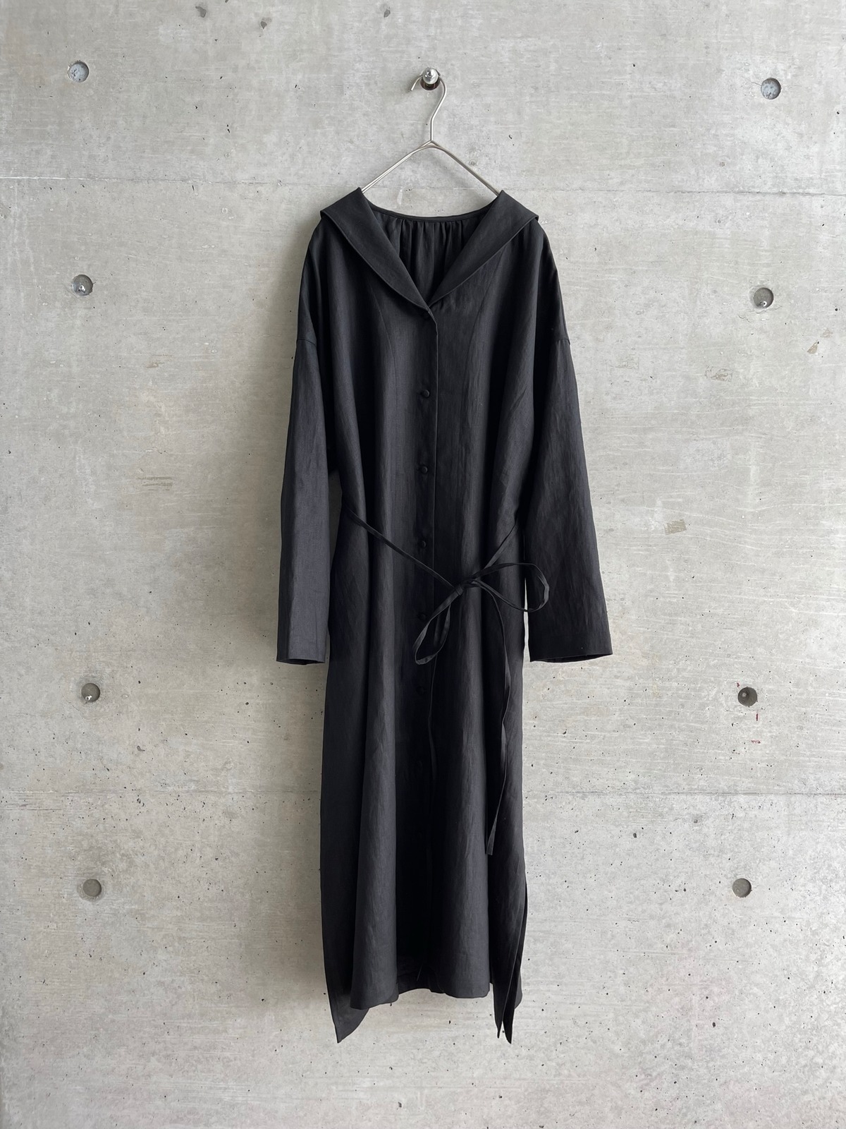 slit haori onepiece：black | Maru to maru