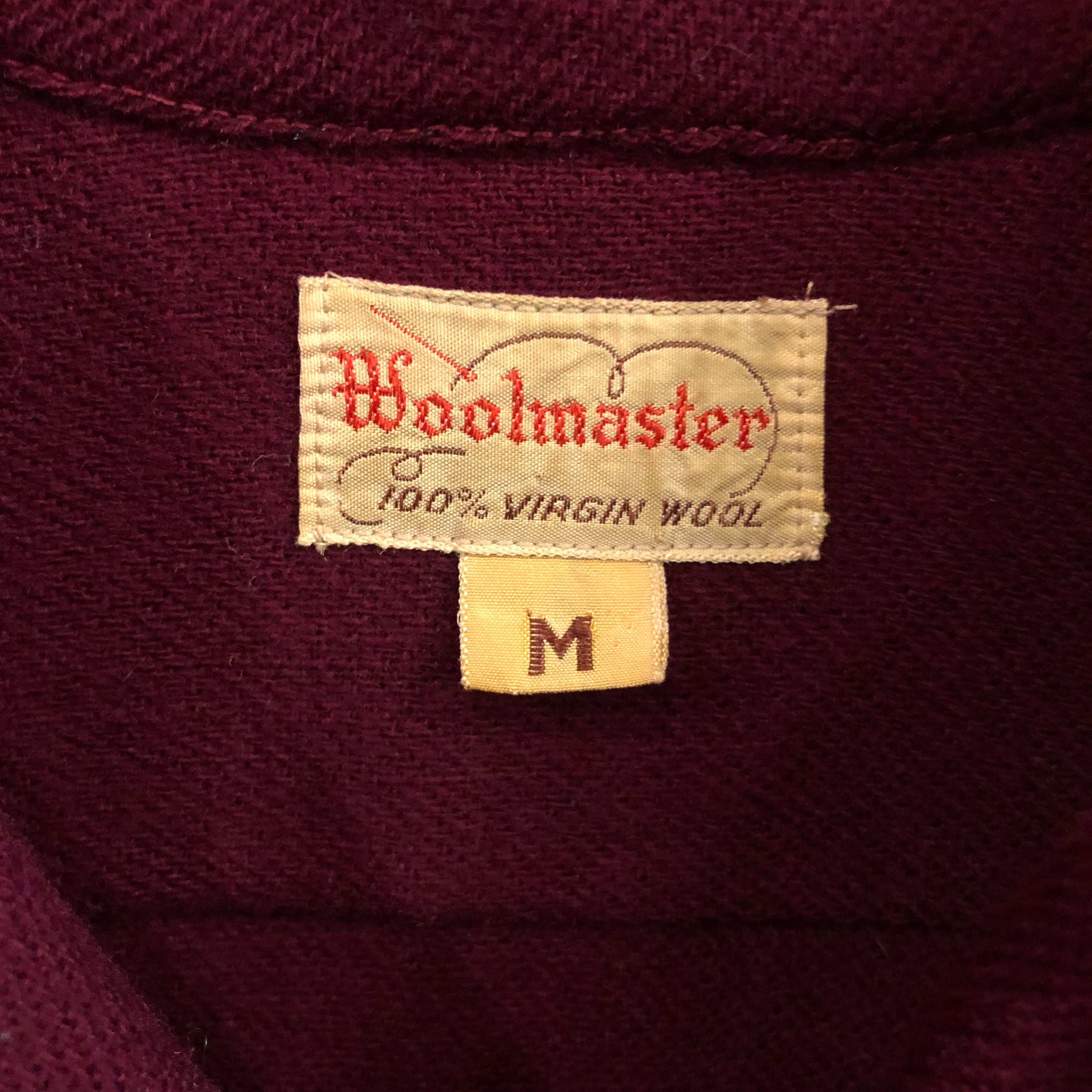 40s Woolmaster L/S Open Collar Wool Shirt | VOSTOK