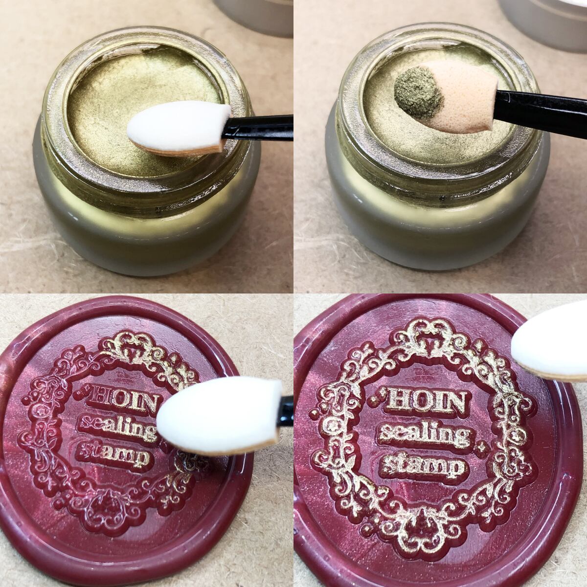 HOIN 日本製着色クリーム 着色用チップを10本付き！ シーリングスタンプ着色 封蝋着色 招待状 ビジネス アンティーク | HOINライフ シーリングスタンプ