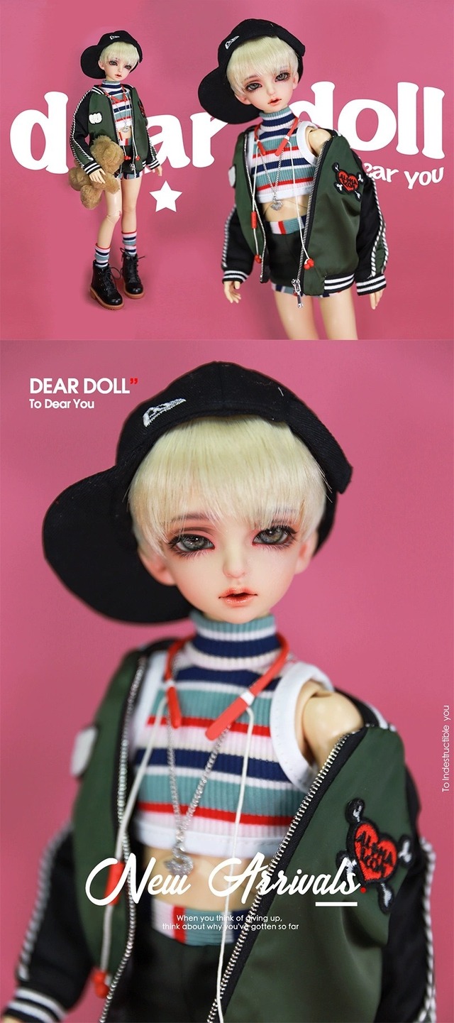 セット！Dear doll 4分娃衣 巨婴 兔豆豆 熊妹 四分 mdd 普四 アウトフィット 衣装 洋服 服 BJD VOLKS 兔豆豆 ...