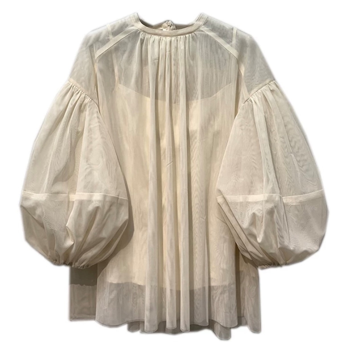 sheer point sleeve tops[2color] | Bonnecloche