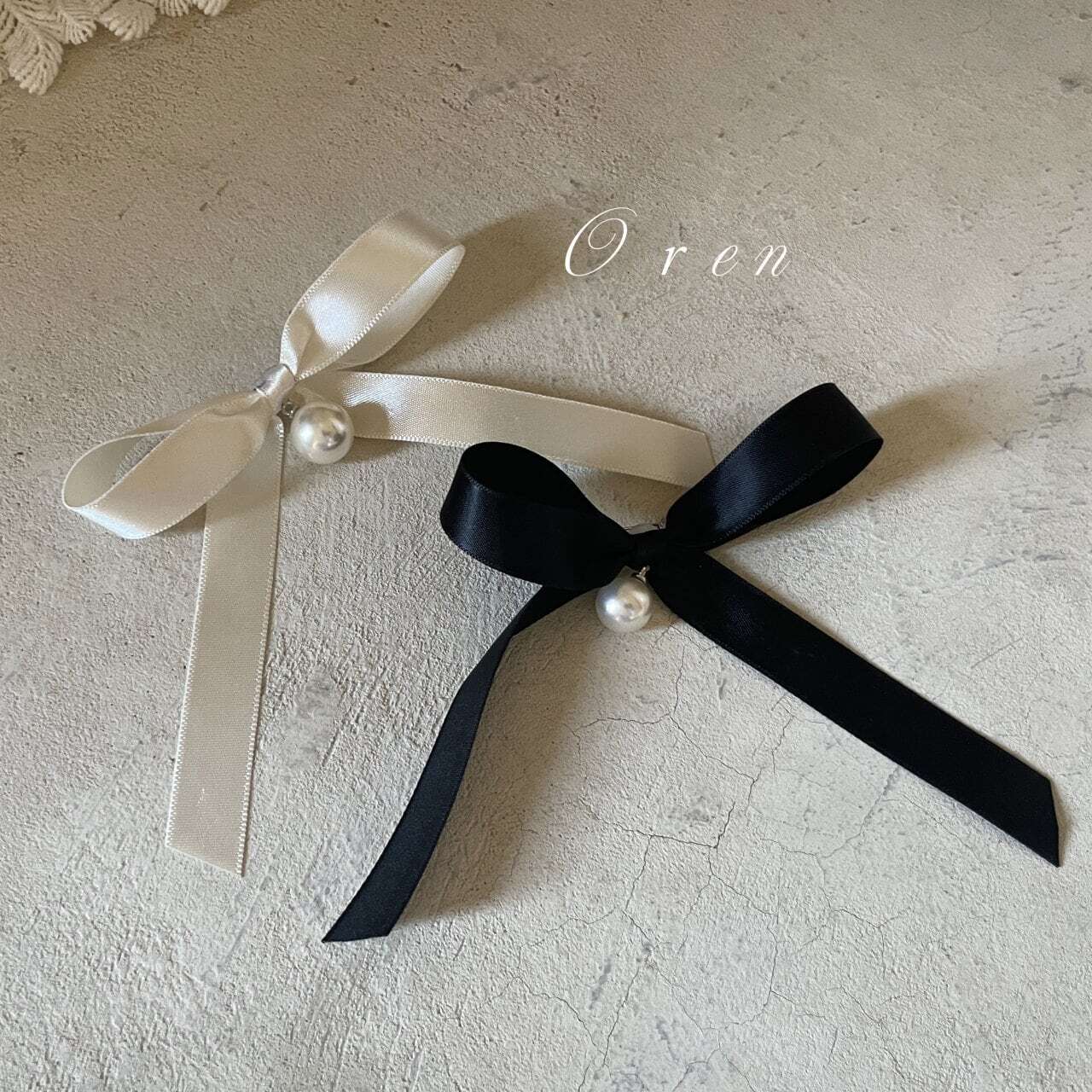 【予約】送料無料 coco ribbon brooch (2set) / oren | Pay ID