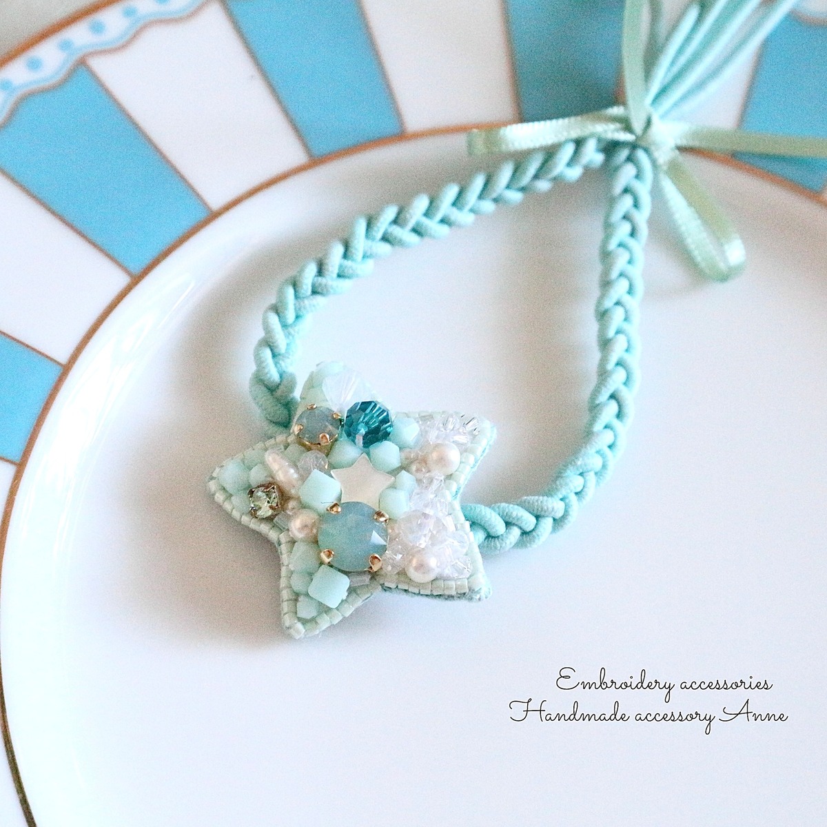 ほうき星ヘアゴム（ミントアラバスタ） | ANNE and ENNA