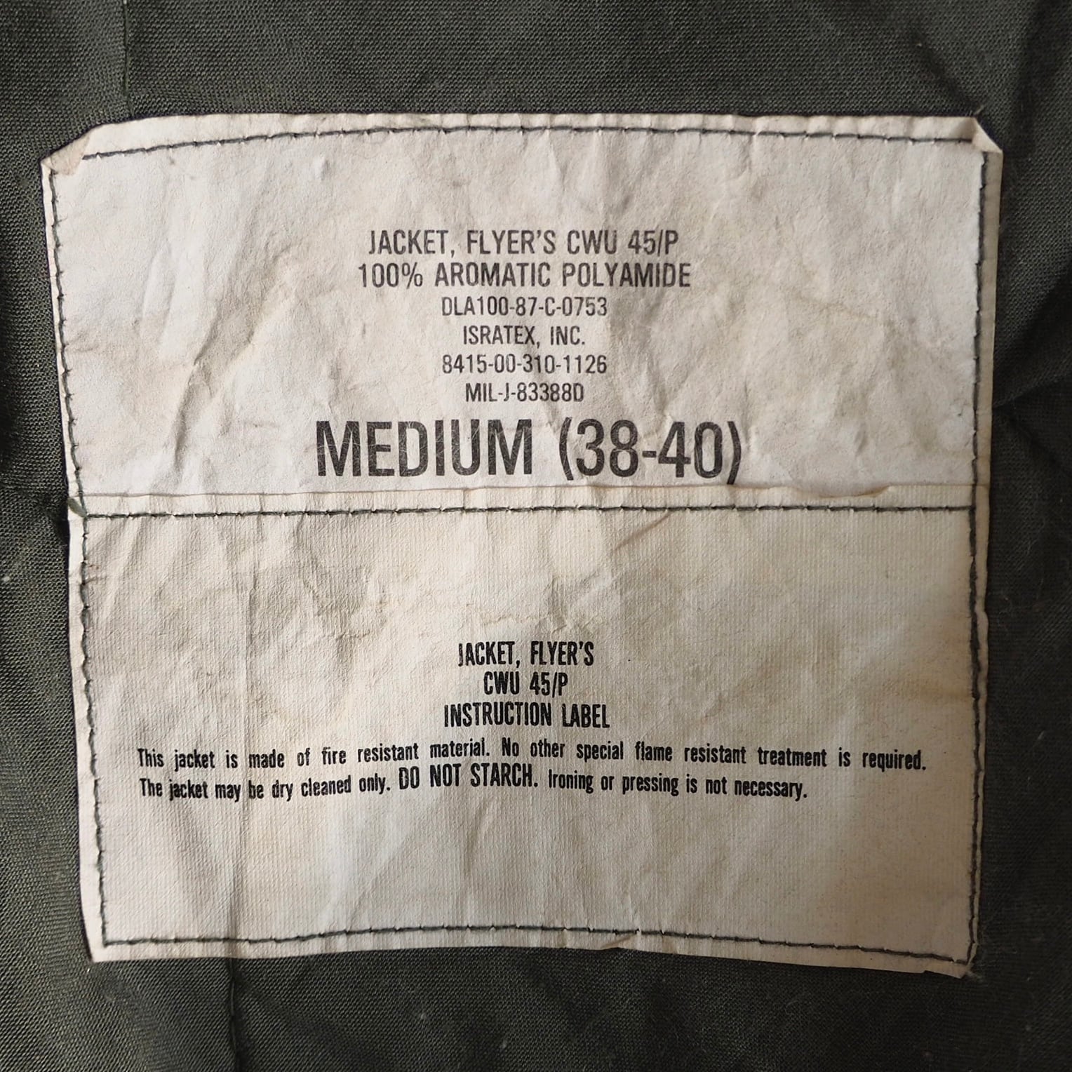 US Air Force "CWU-45P" Flying Jacket 80's | 'bout