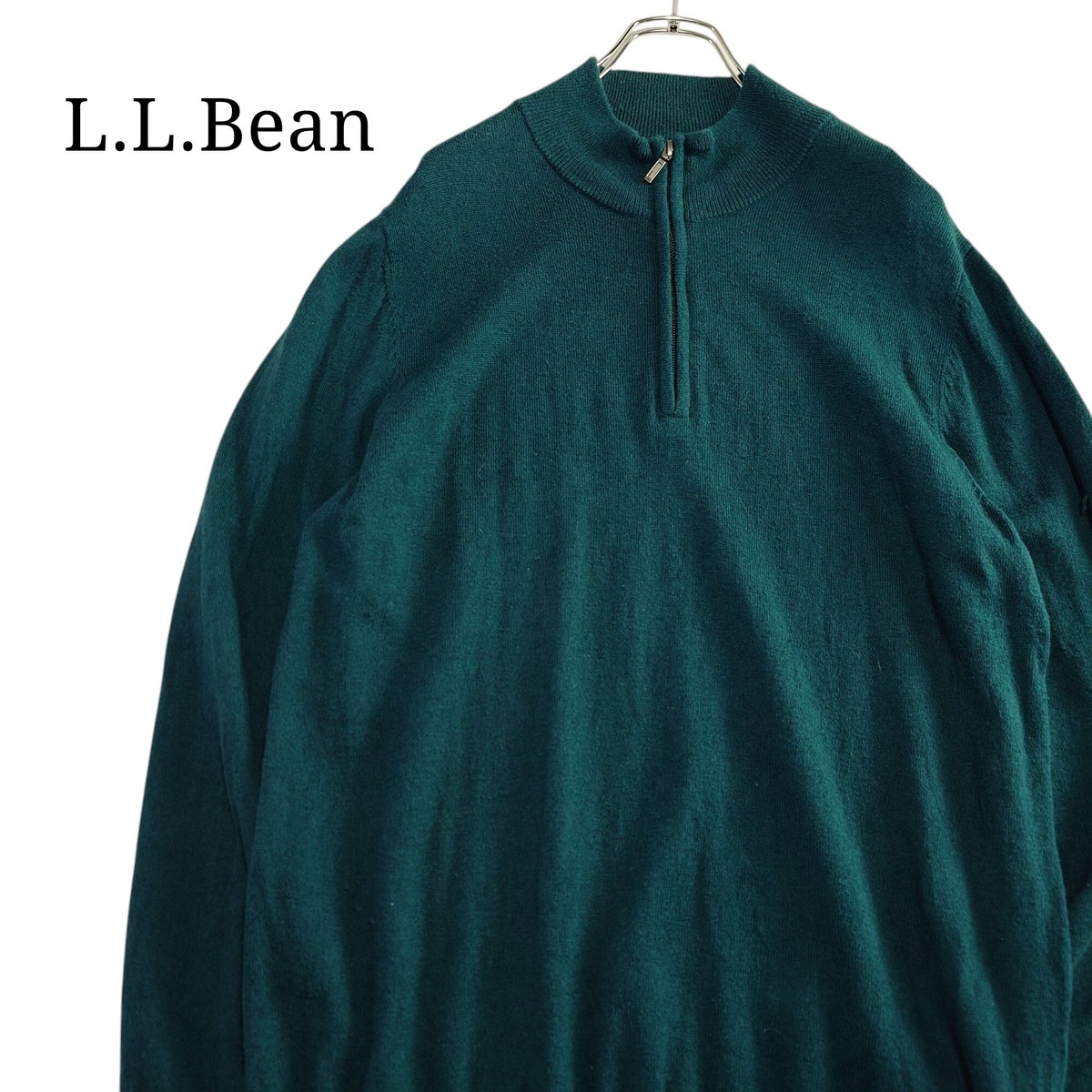 【00s】L.L.Bean エルエルビーン ハーフジップ ニット カシミヤ混合 | オンライン古着屋 9chord